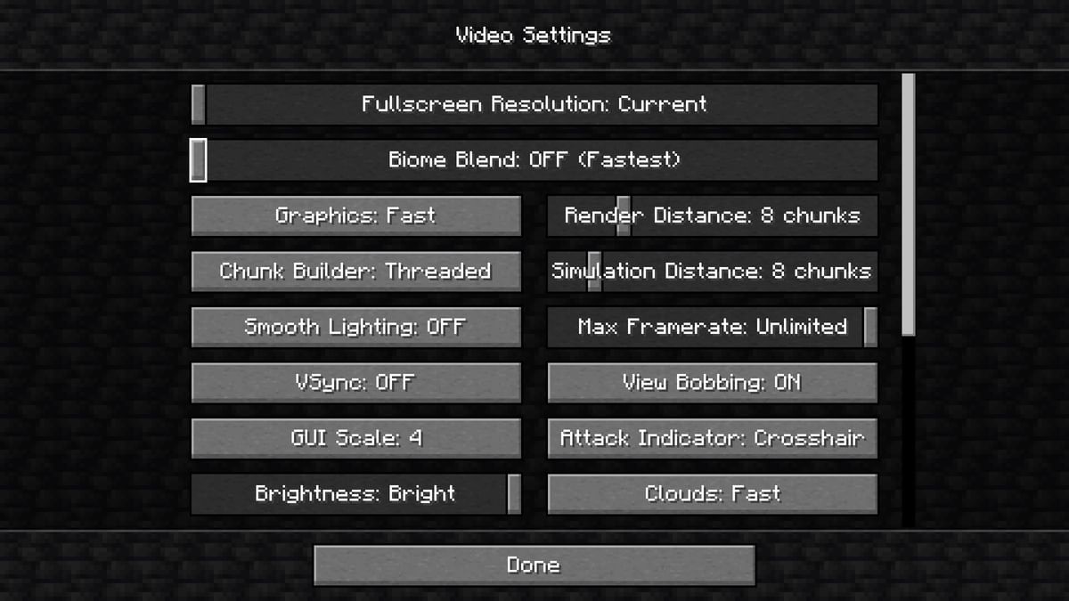 How to improve FPS in Minecraft 1.21