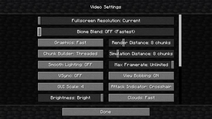 How to improve FPS in Minecraft 1.21