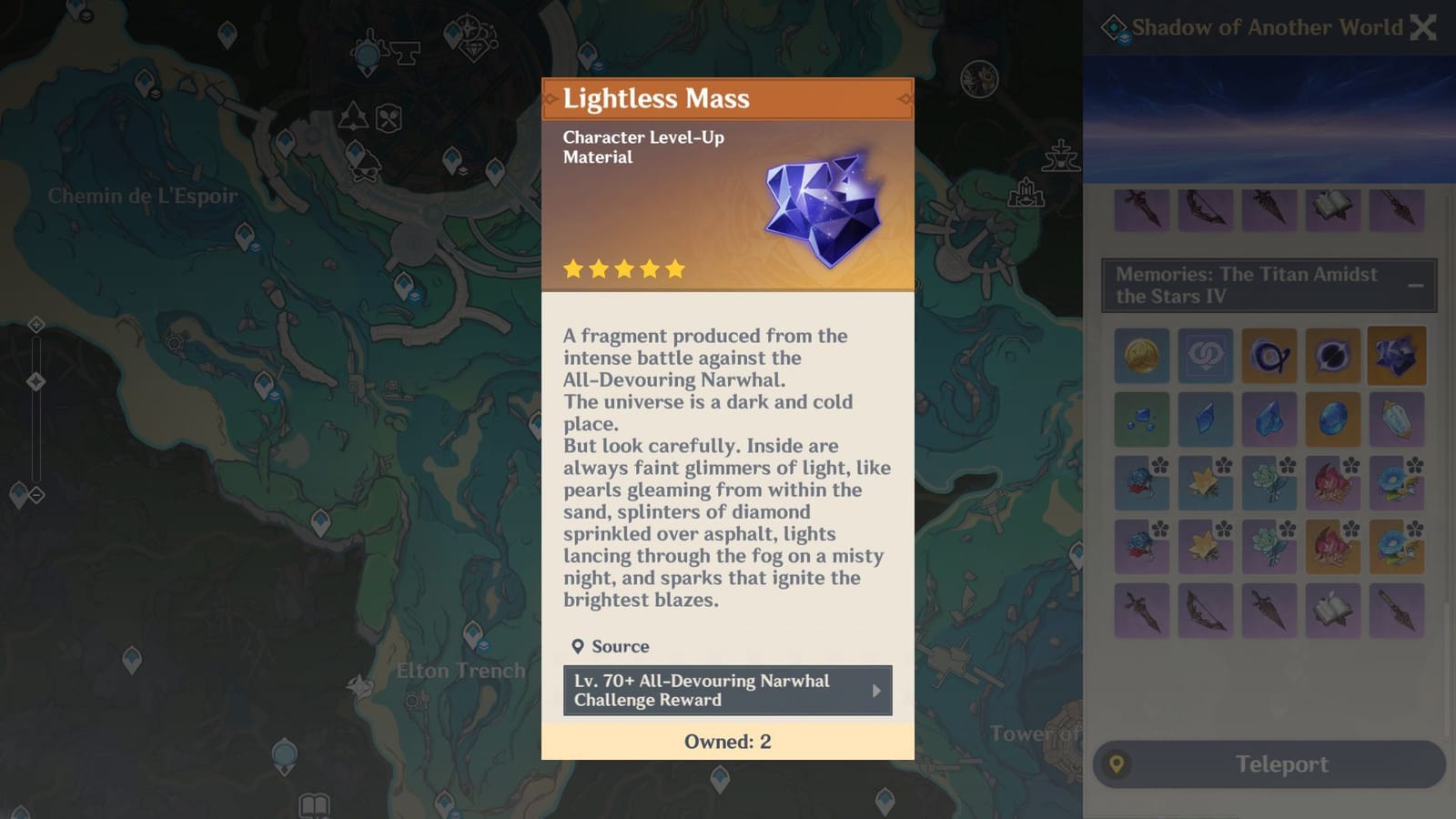 Genshin Impact Mualani ascension materials