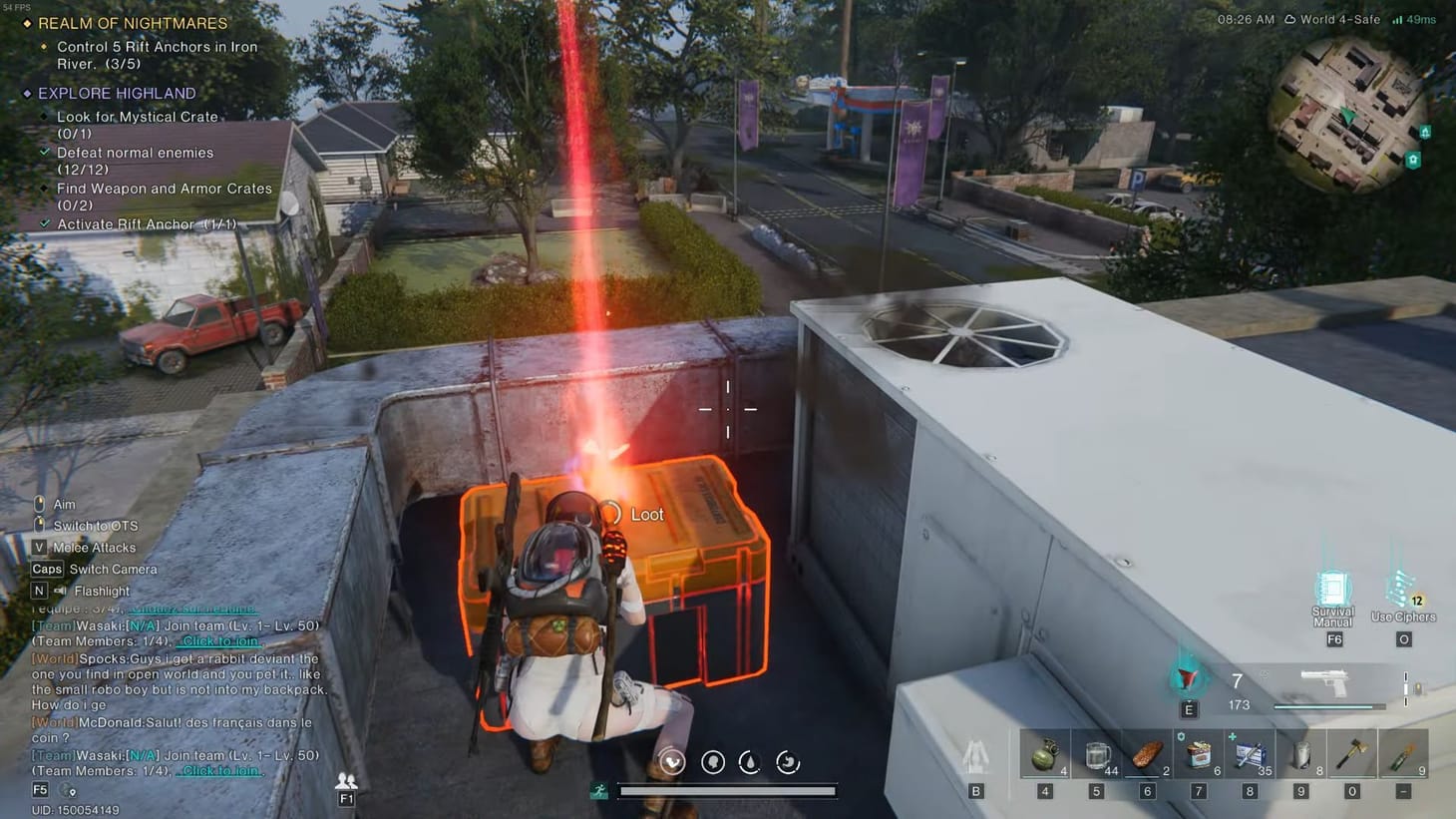 Once Human Rosetta Access Card v1 and v2 locations explored