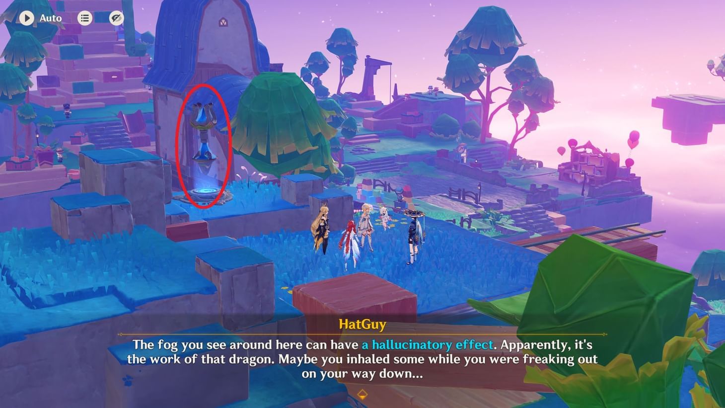 Genshin Impact Simulanka teleport waypoint locations