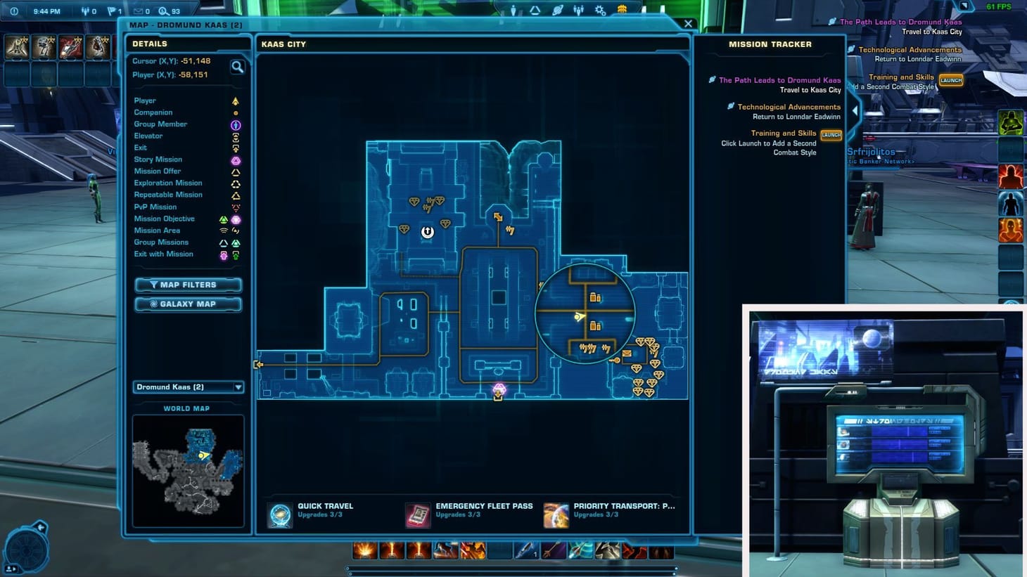 All Stronghold locations in SWTOR