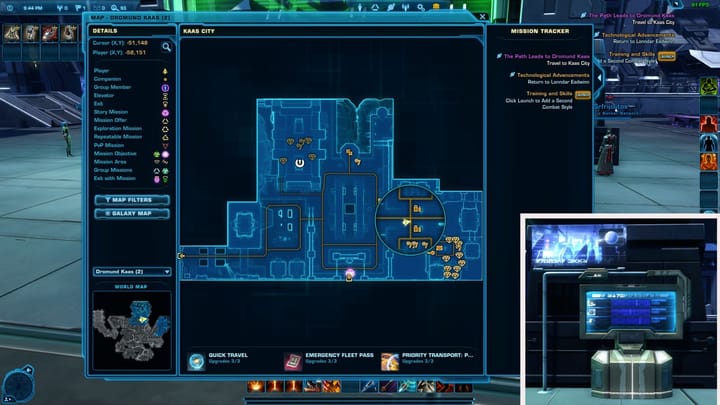 All Stronghold locations in SWTOR