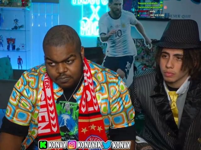 Kick streamer Shnaggyhose destroys Konvy’s setup after going bald live ...