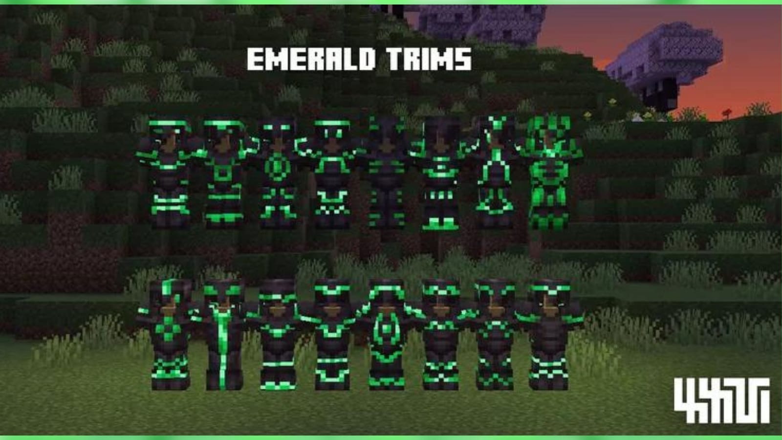 How to get Minecraft glowing armor trim texture pack