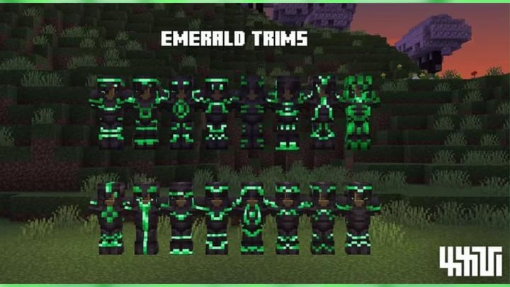 How to get Minecraft glowing armor trim texture pack