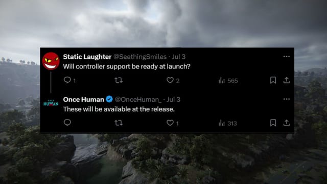 Does Once Human have controller support?