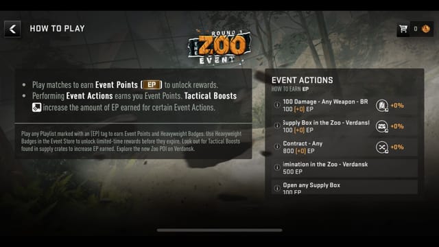 Warzone Mobile The Zoo event: All rewards, how to get, and more