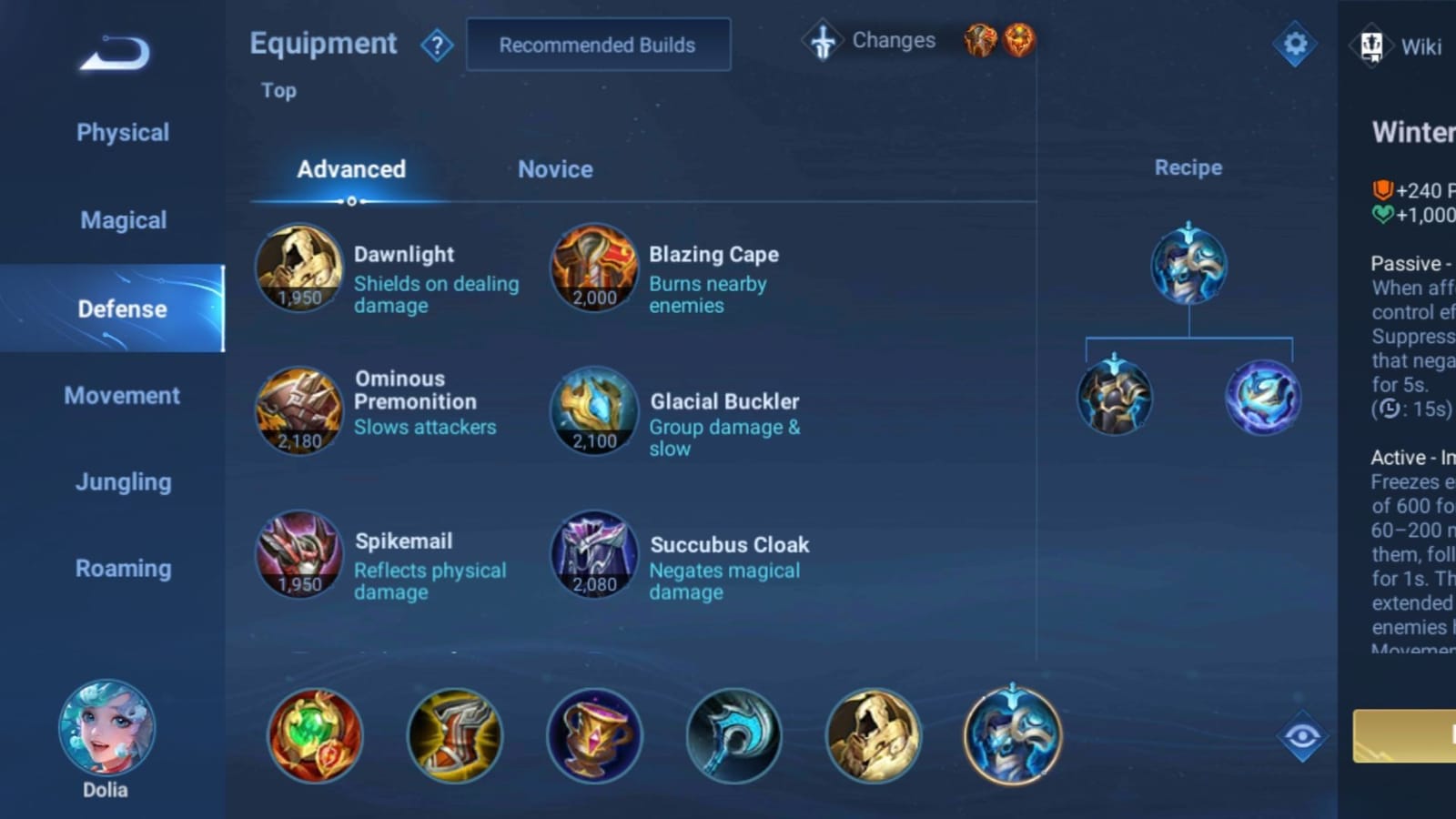 Dolia build in Honor of Kings: Best Equipment, Arcanas, Battle Spell ...