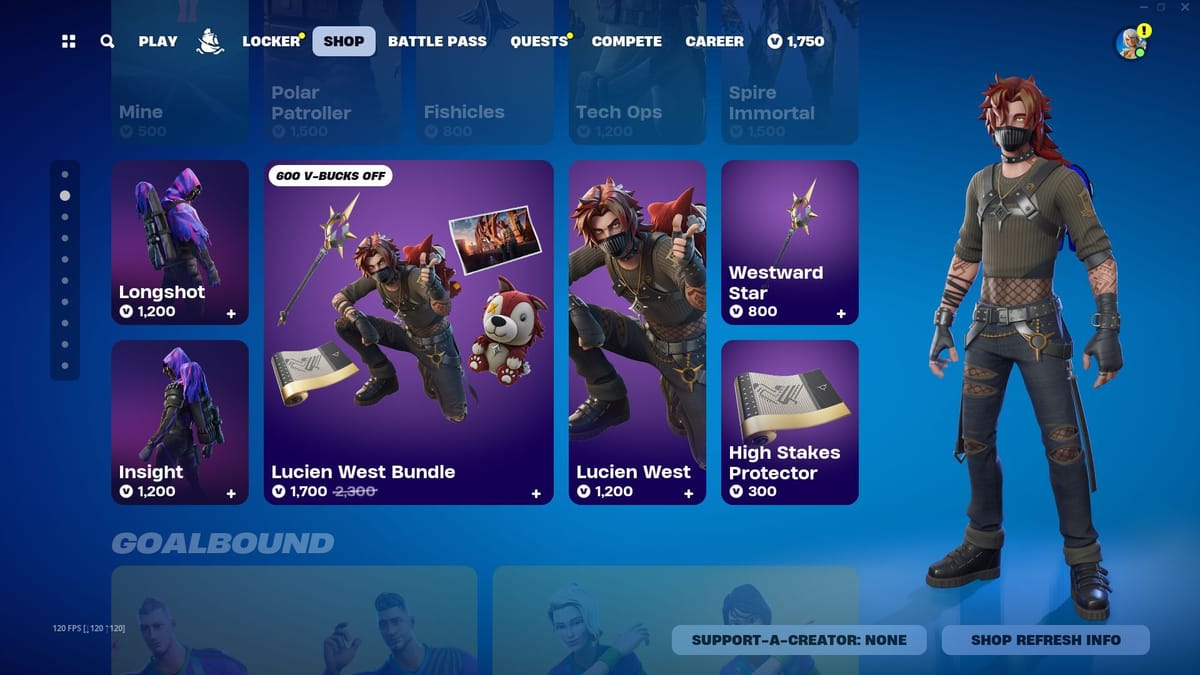 How to get Lucien West skin in Fortnite