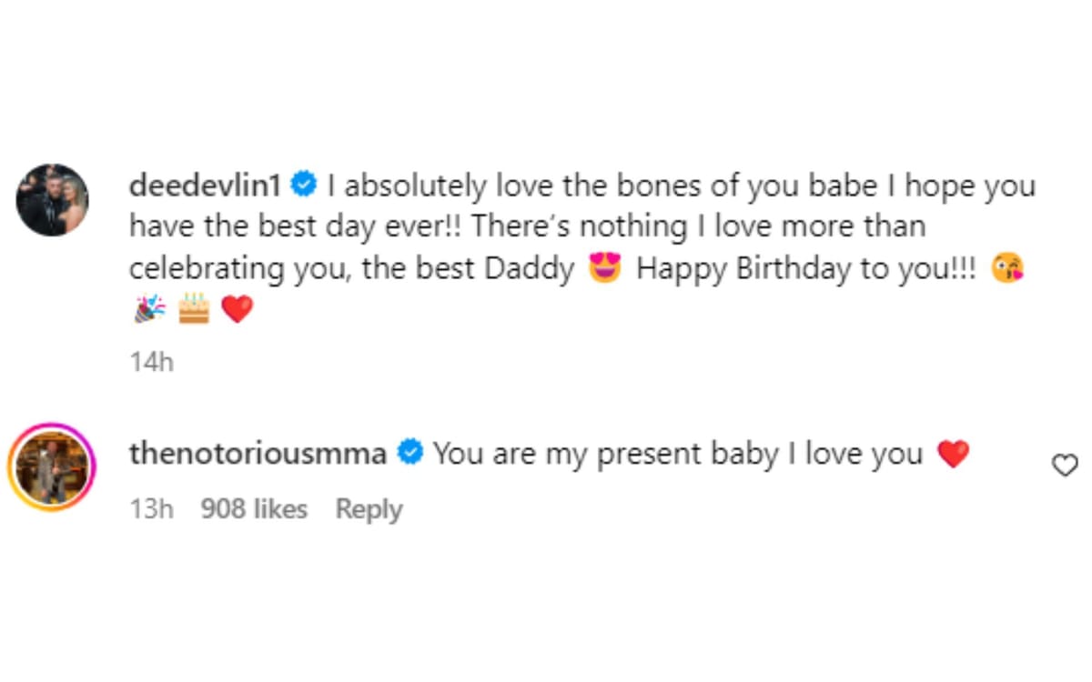 "I absolutely love the bones of you babe" - Dee Devlin wishes Conor ...