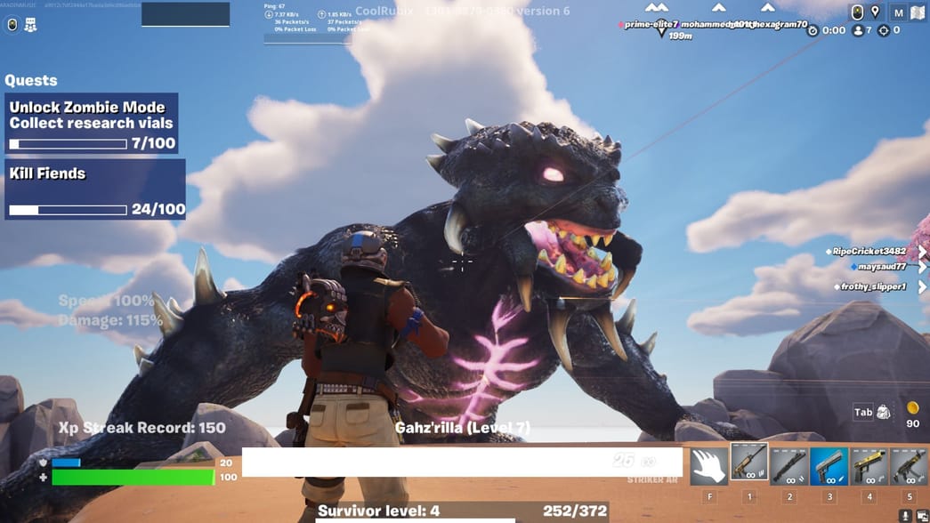 Fortnite Zombie City Bossfight: UEFN map code, how to play, and more