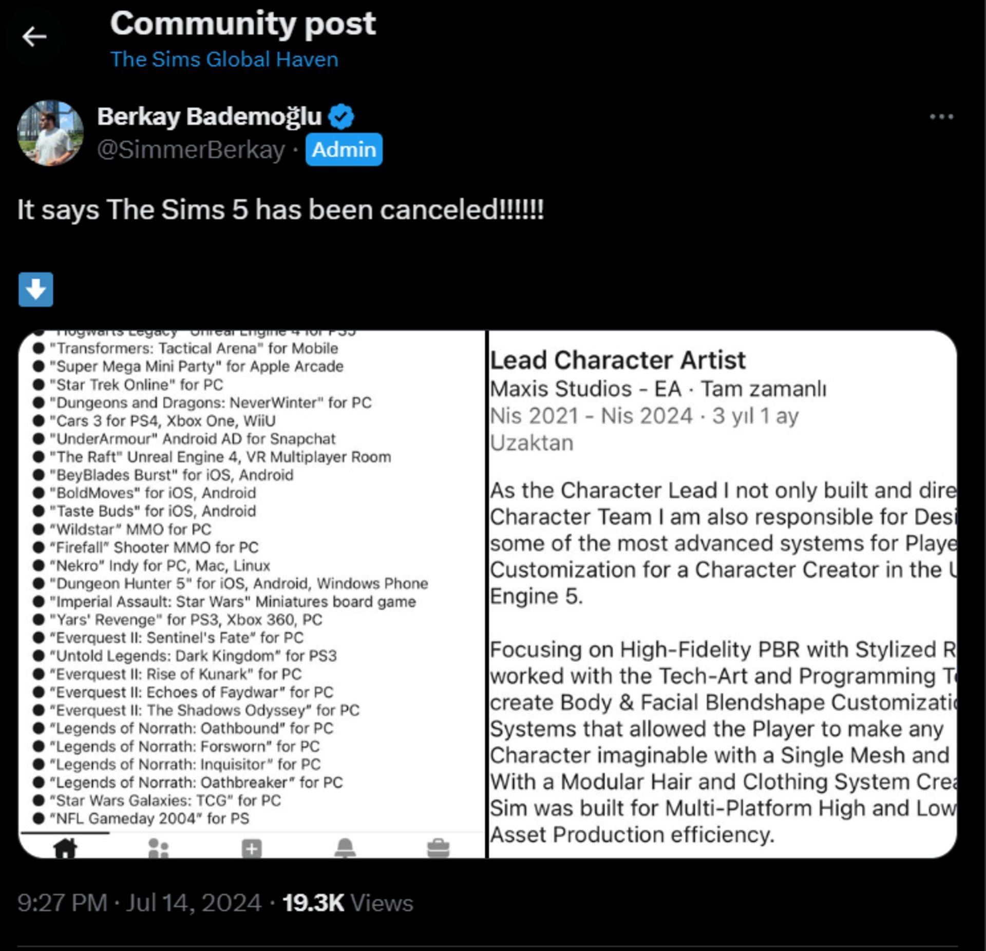 The Sims 5 development reportedly canceled, as per leaks