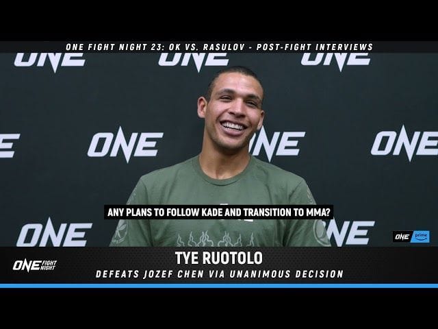 ONE Fight Night 23: "I'll perform how I'm supposed to" - Tye Ruotolo ...