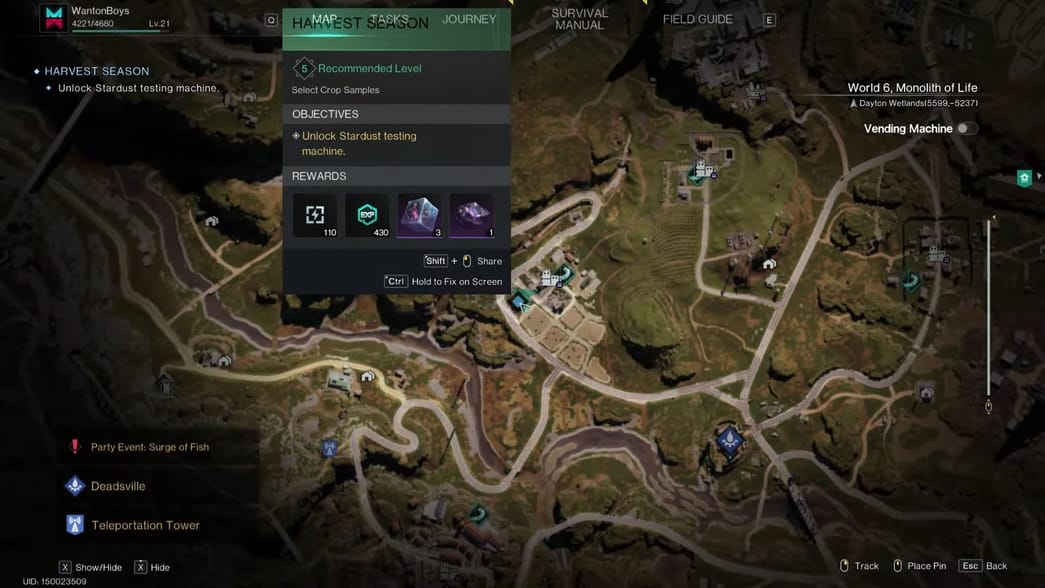 Harvest Season Quest once human: Once Human Harvest Season Quest ...