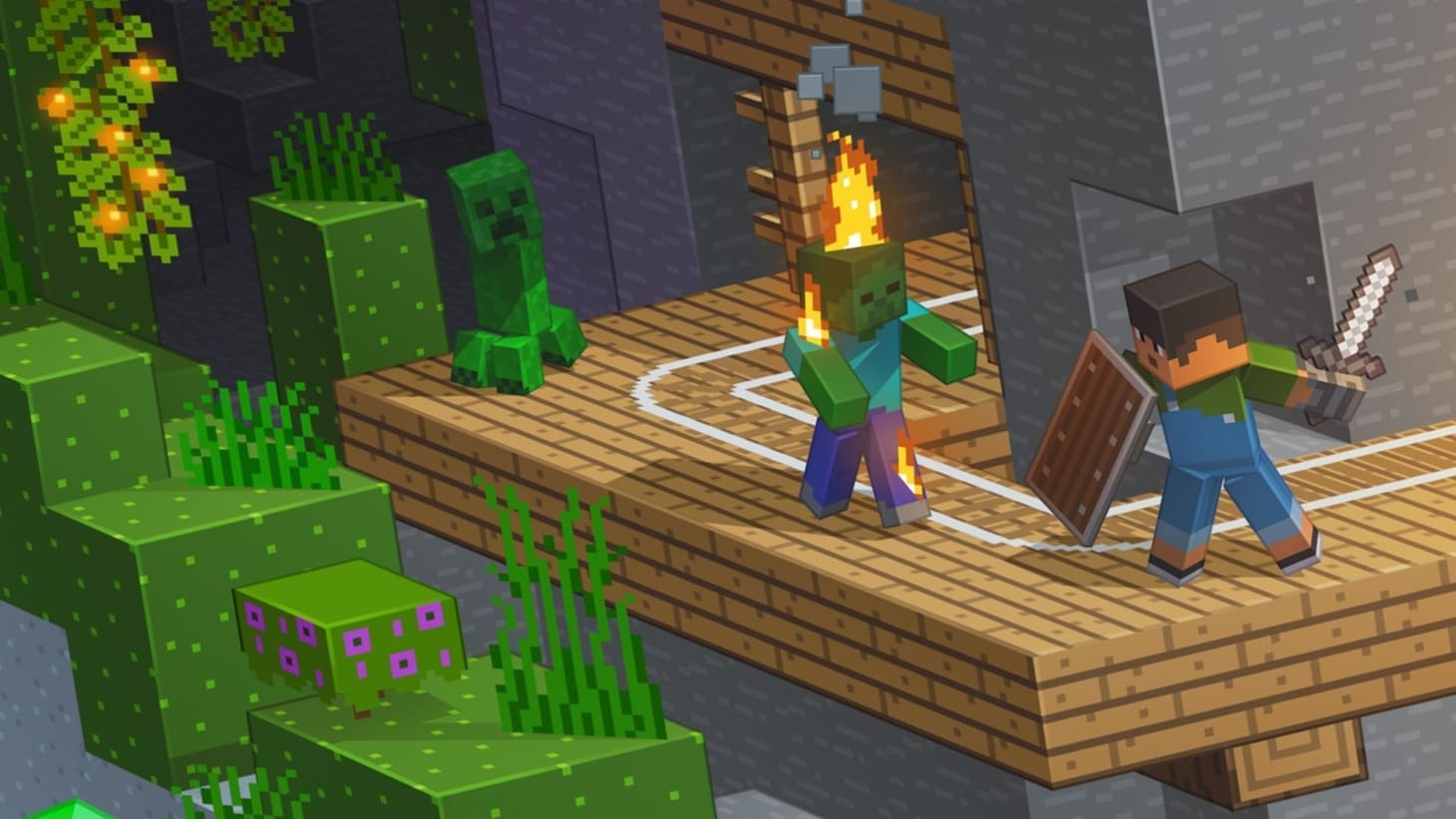 Minecraft reveals new key artwork for all platforms