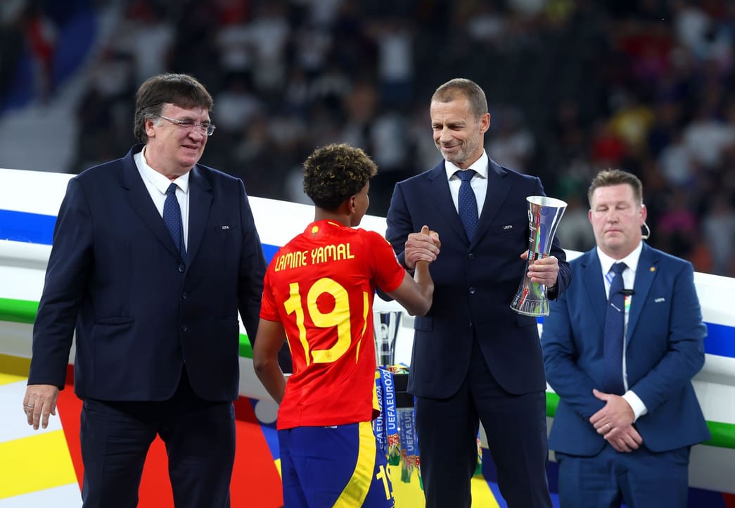 Euro 2024: Breakout Spain star Lamine Yamal named best young player of ...