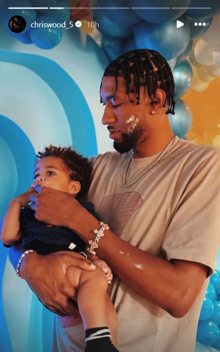 In Photos: Lakers center Christian Wood and baby mama Yasmine Lopez put differences aside to ...