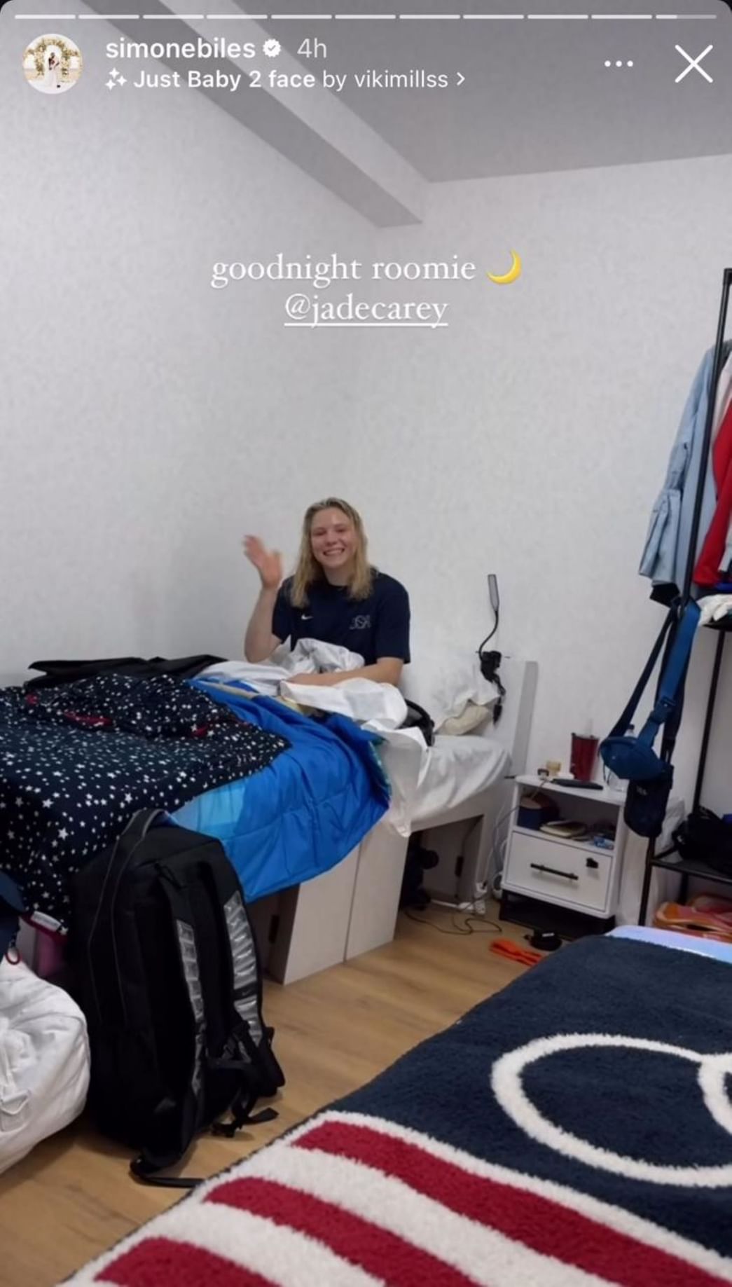 Simone Biles and Jade Carey turn roommates as they gear up for Paris ...