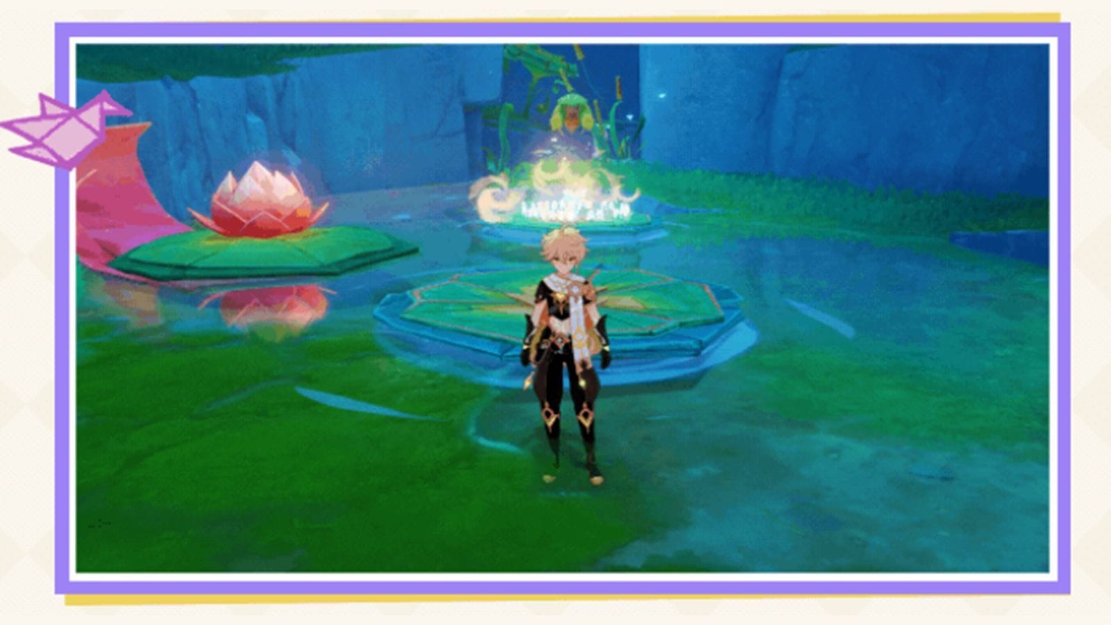 Genshin Impact 4.8 Simulanka map creatures: Origami animals and ...