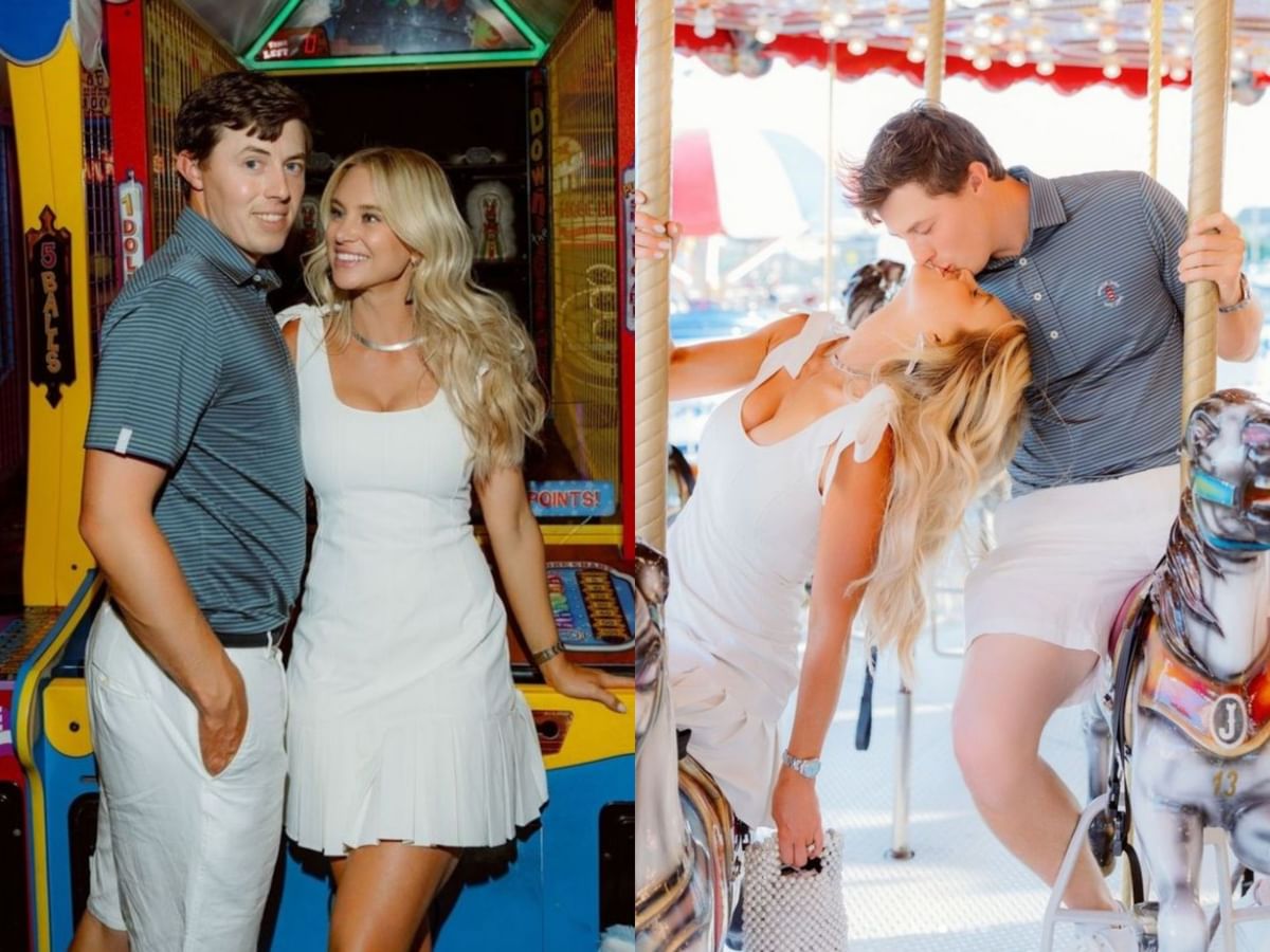 In pics: Matt Fitzpatrick’s amusement park-themed engagement photoshoot ...