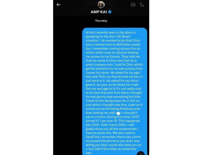 Who is ChrisV? Kai Cenat's cameraman's career explored as allegations of inappropriate texts ...