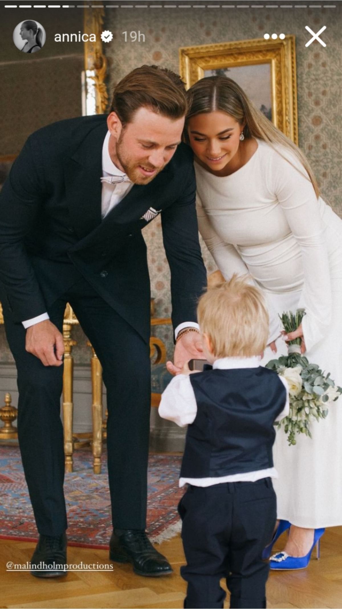 In Photos: Elias Lindholm marries partner Annica with their adorable son being the ring bearer ...