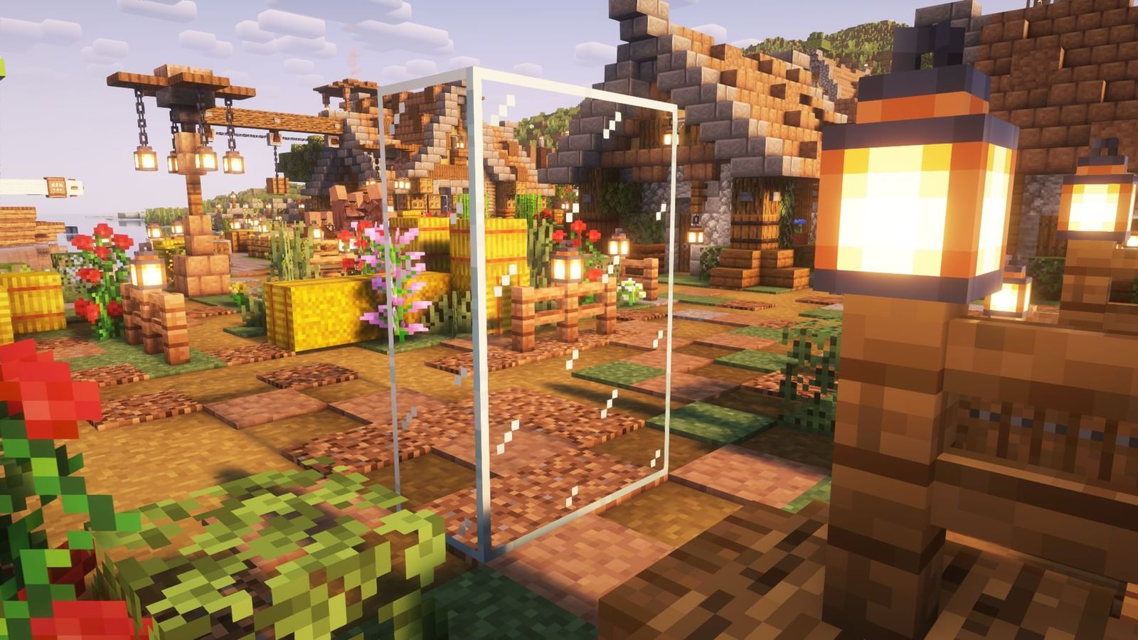 How to make glass look connected in Minecraft