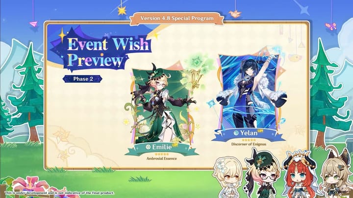 Time until Emilie banner releases in Genshin Impact