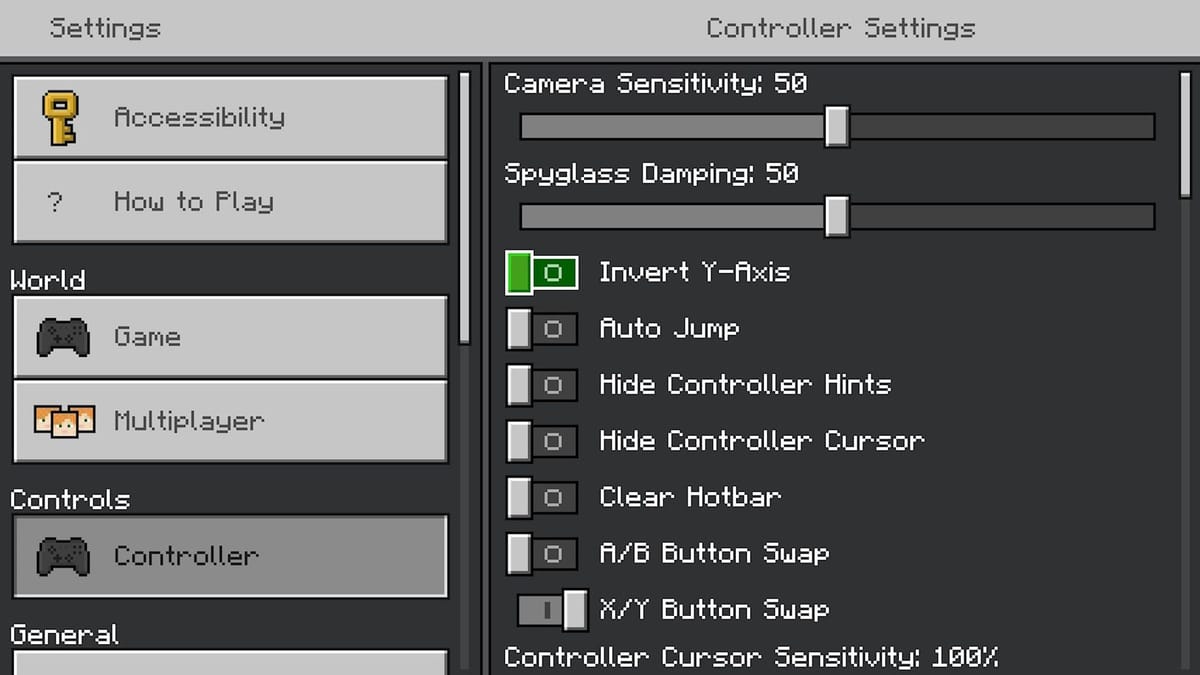 Minecraft Switch controls explained