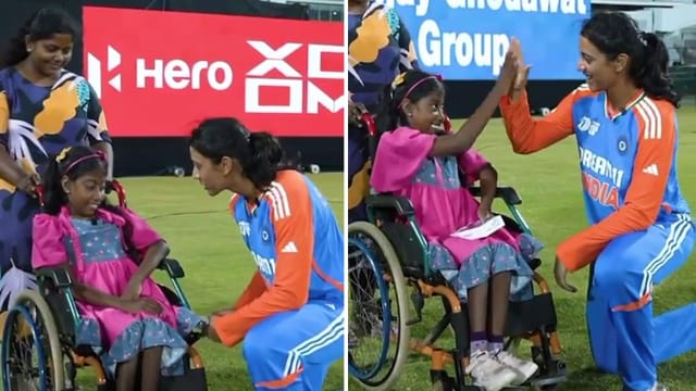 [Watch] Smriti Mandhana gifts a phone to special fan after India vs ...