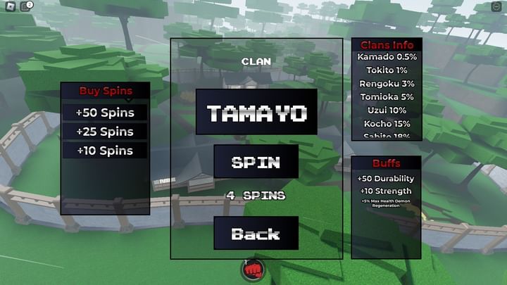 Weak Legacy 2: All Clan buffs