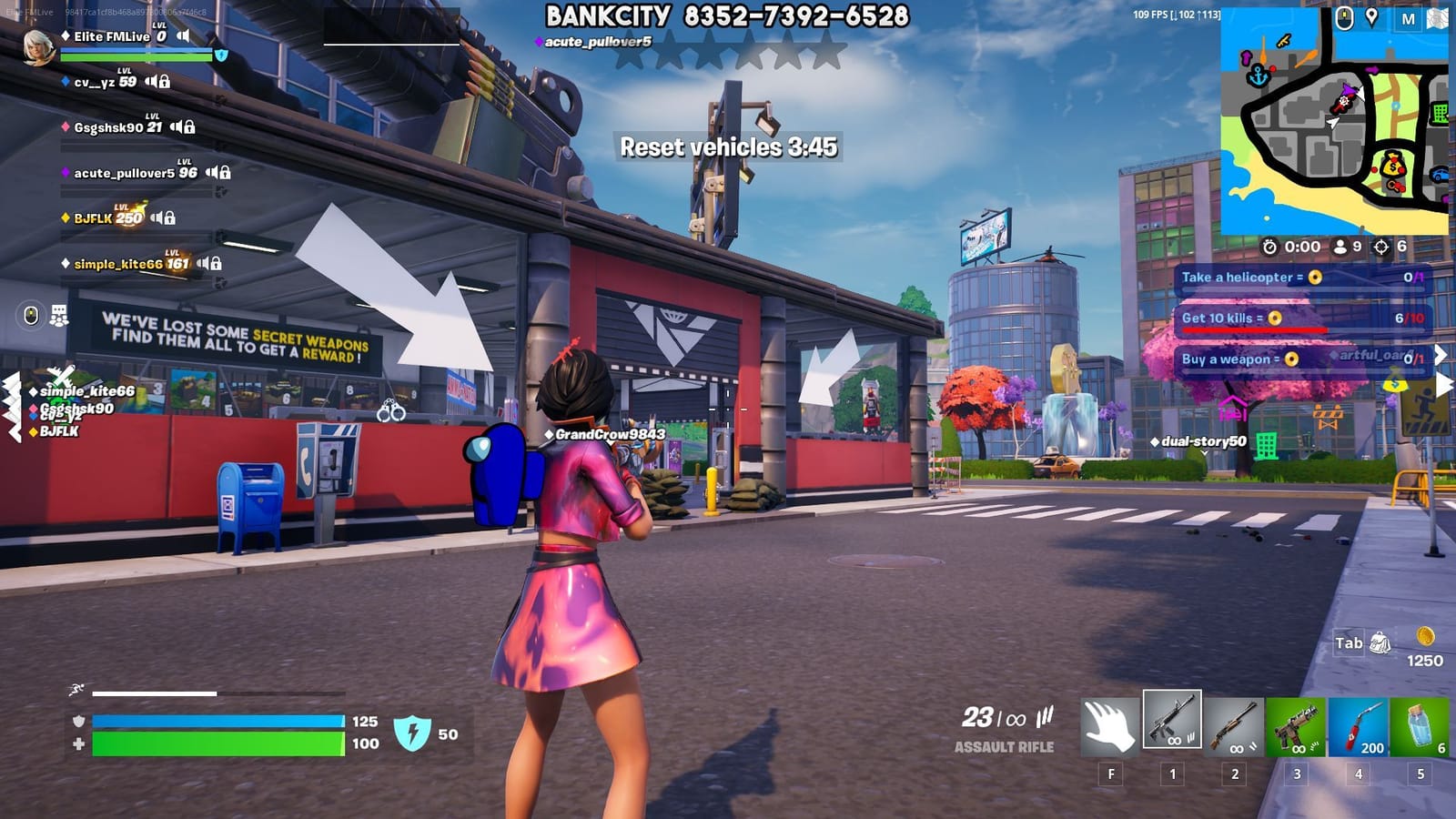 Fortnite Bank City FFA-RP: UEFN map code, how to play, and more