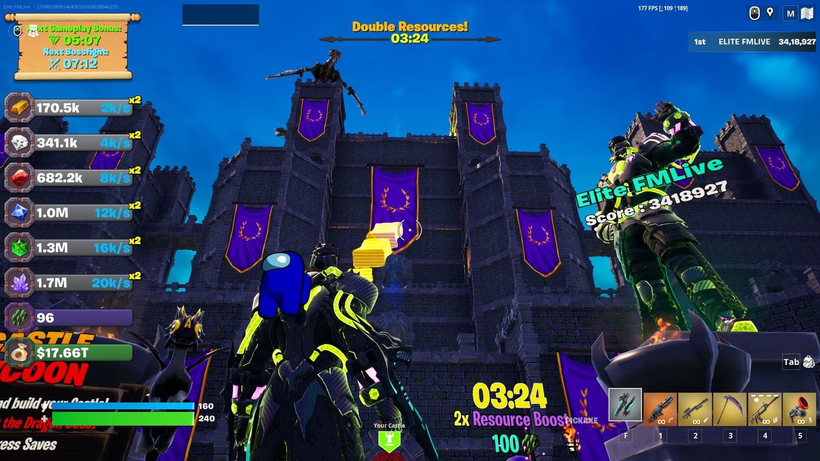 Fortnite Castle Tycoon Bossfight: UEFN map code, how to play, and more