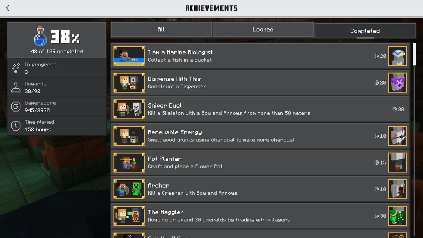 Minecraft advancement and achievement system explained