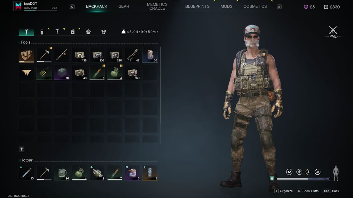 How to unlock and craft the Backpack Expansion in Once Human