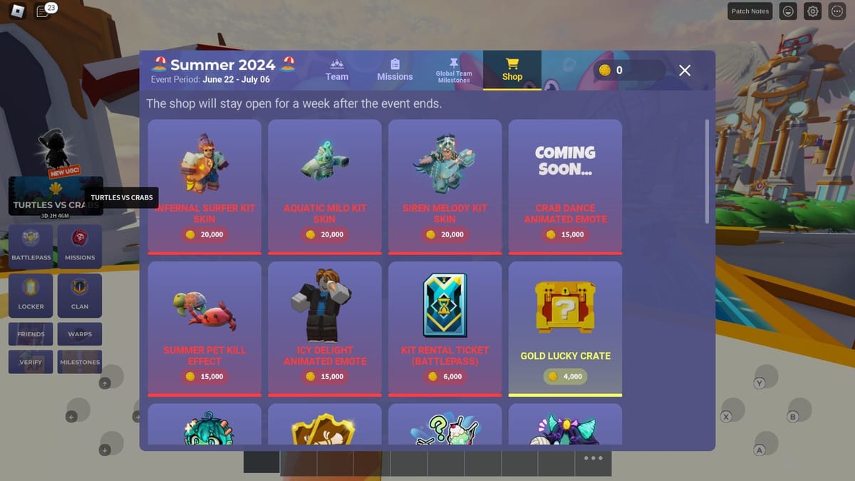 BedWars: Summer Event Part 2, Triton Kit, and more