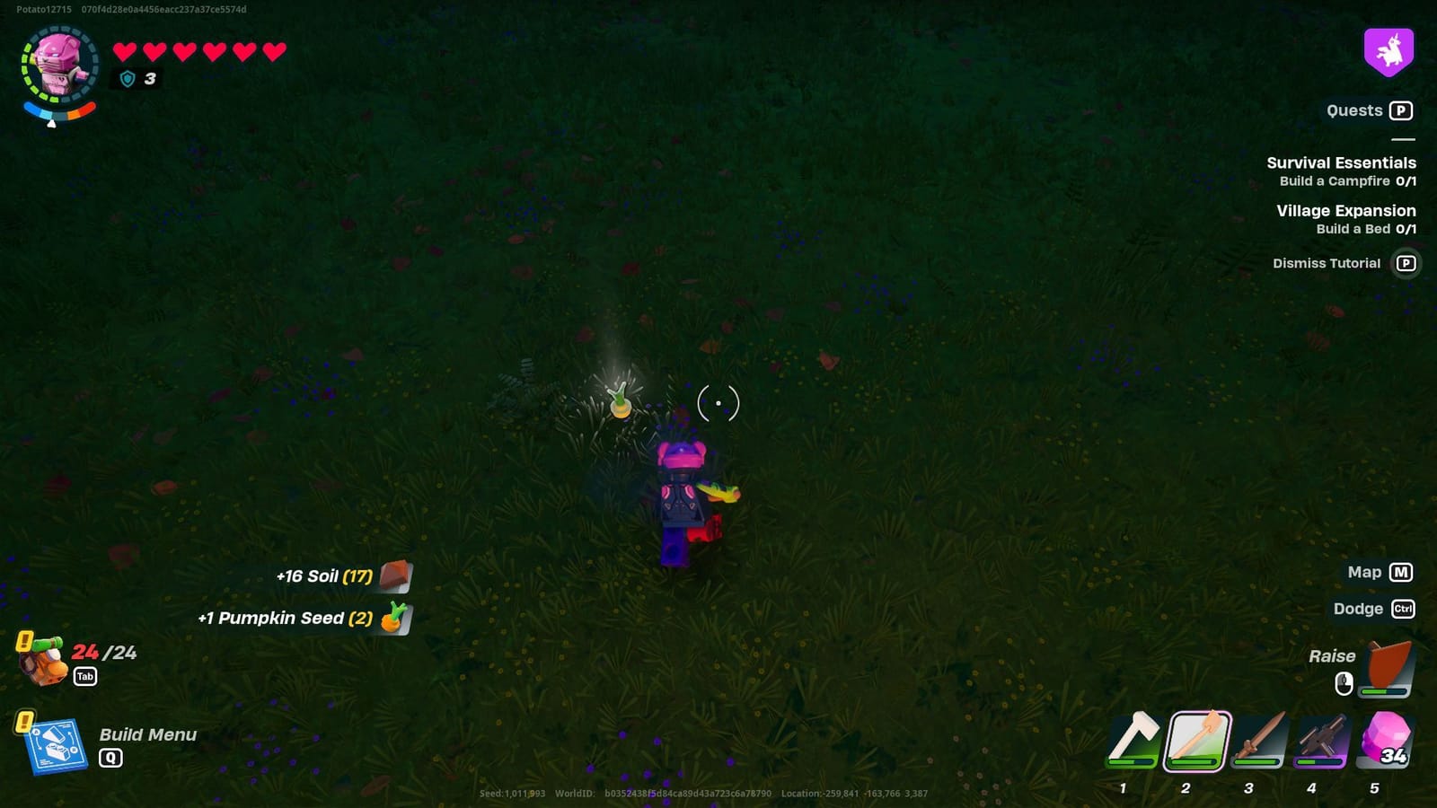 How to grow crops in LEGO Fortnite