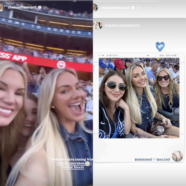 Freddie Freeman's wife Chelsea celebrates Dodgers' extra-inning win ...