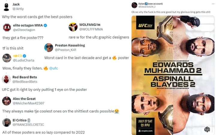 "Why the worst cards get the best posters" - Fans react as official ...