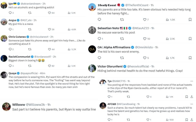 "A little too late" - Fans react as Ryan Garcia's parents blame mental ...