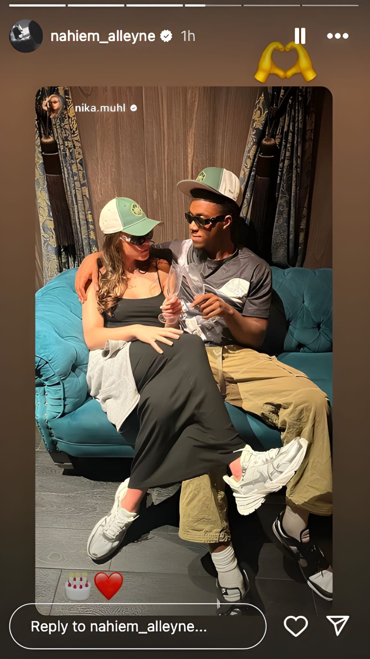 Nika Muhl shares adorable pic with boyfriend Nahiem Alleyne on his 23rd ...