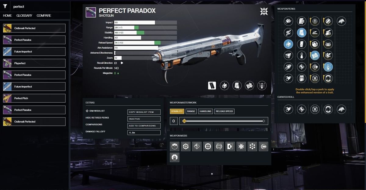 Perfect Paradox god roll guide for Destiny 2 PvE and PvP