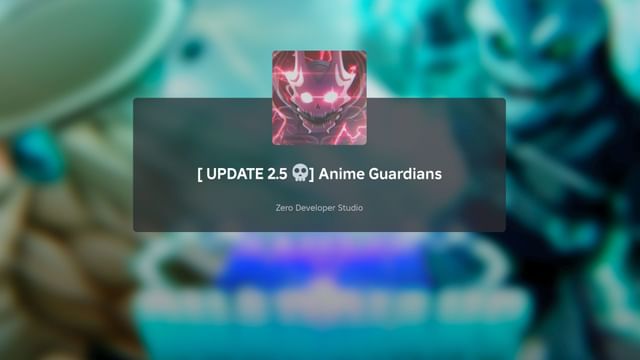 Roblox Anime Guardians Codes