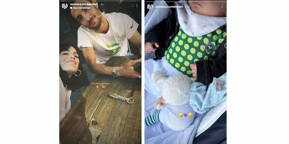 Lorenzo Musetti's baby son dons Wimbledon jumper to celebrate father's ...