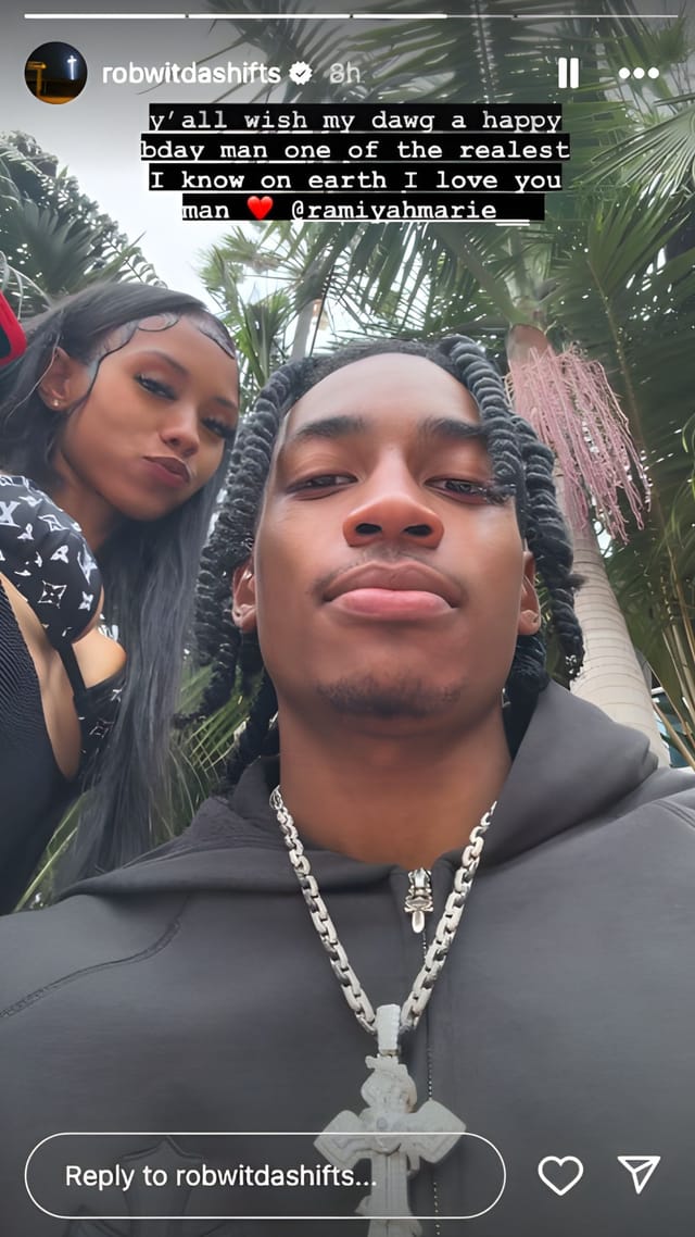 In Photos: Rob Dillingham and girlfriend Ramiyah twin in matching all ...