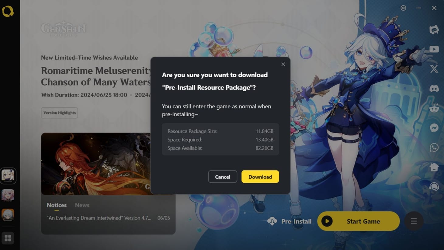 Genshin Impact 4.8 update release date, time, and countdown for all regions