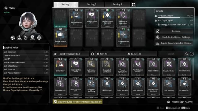 The First Descendant Best Valby build: Skills, Modules, and Loadout