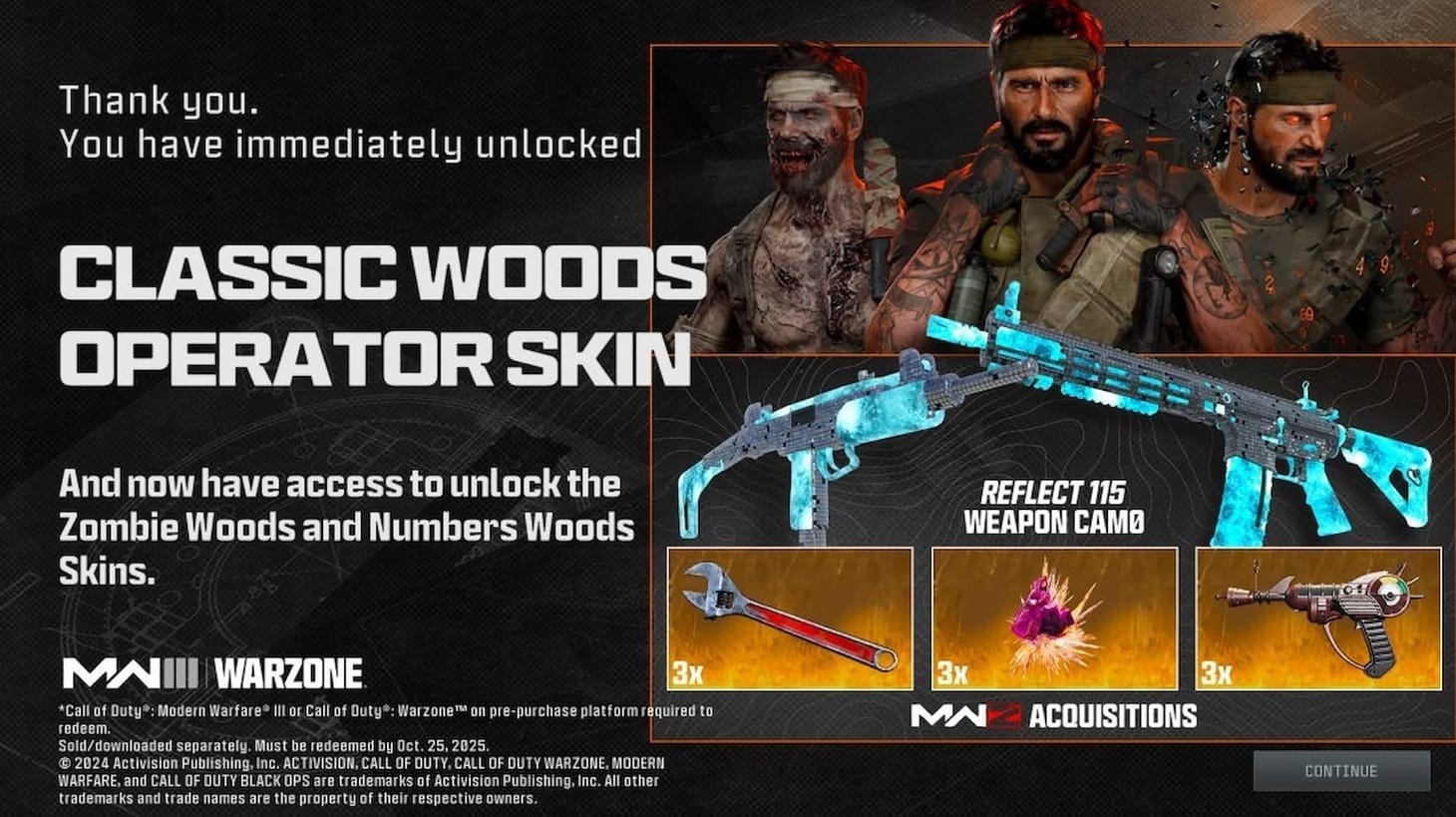 How to get Reflect 115 camo in MW3 and Warzone