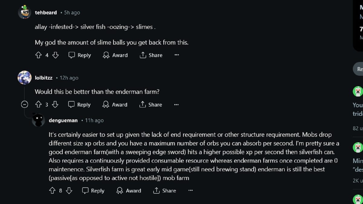 Minecraft player shares simple trick to farm XP using new infested potions